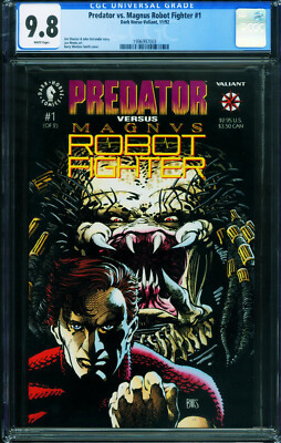 PREDATOR VS. MAGNUS ROBOT FIGHTER #1-CGC 9.8 1992-First issue ...