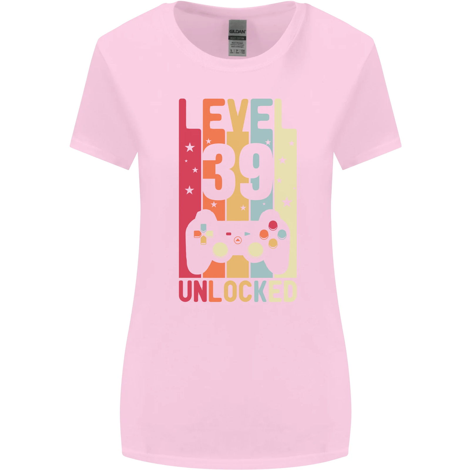 39th Birthday 39 Year Old Level Up Gamming Womens Wider Cut T-Shirt ...