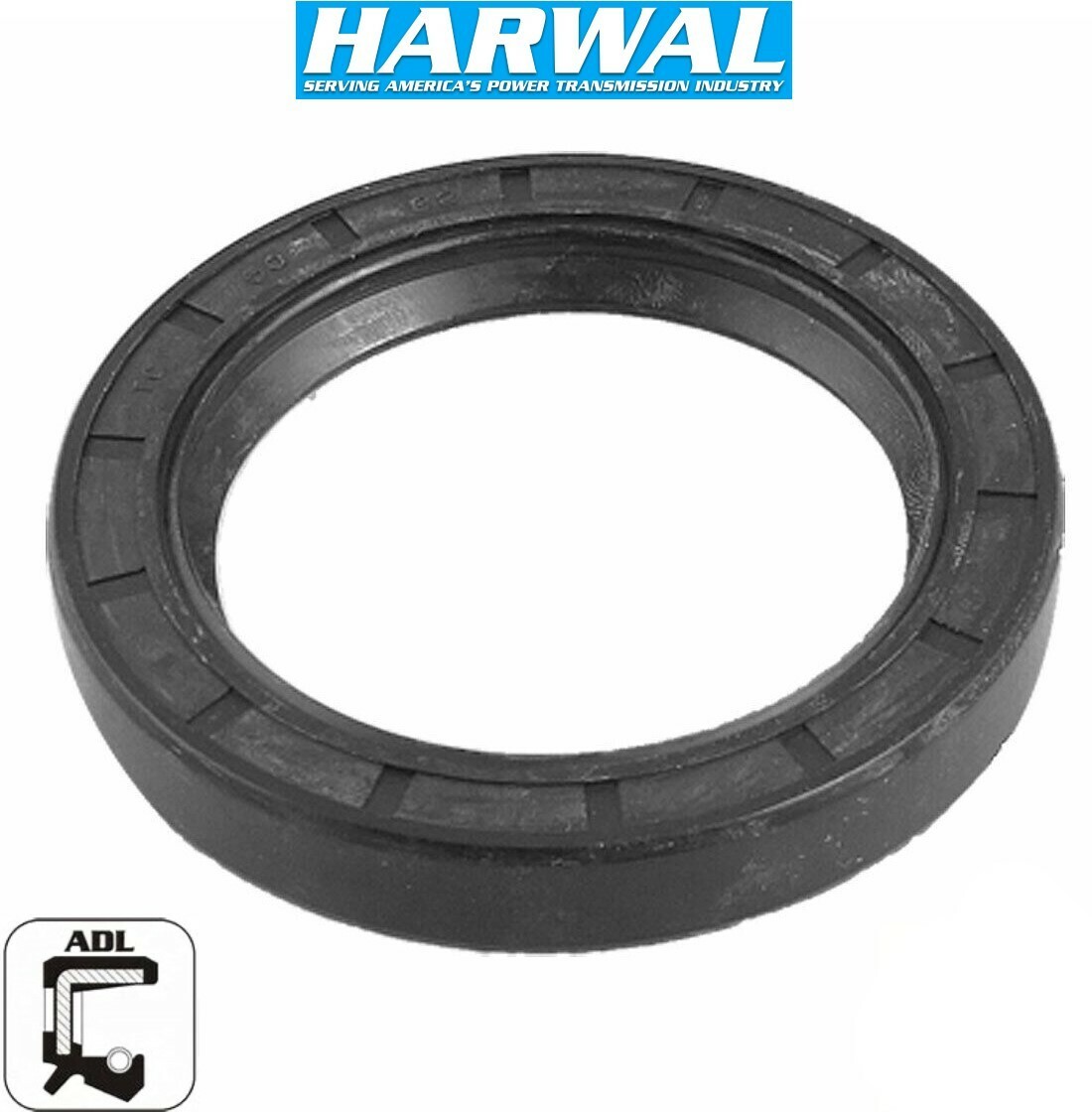 HARWAL TC 35x52x7-ADL Metric Oil Seal, Buna-N Double Lip