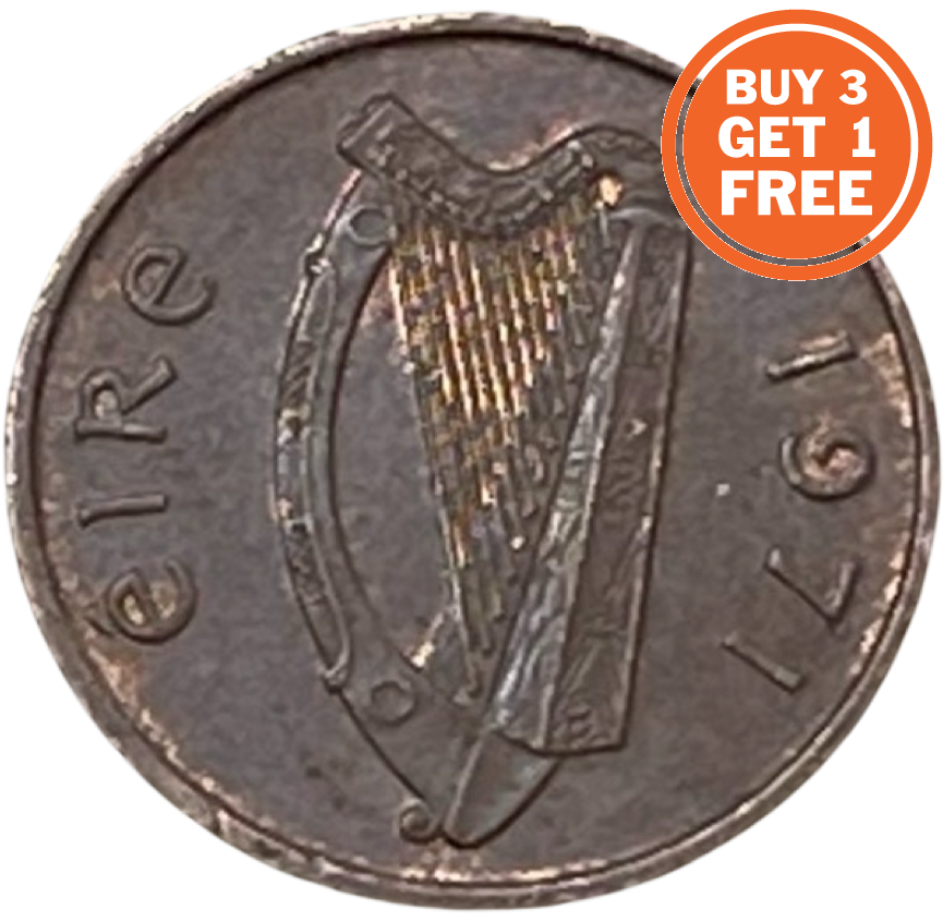 IRISH DECIMAL 1/2P (HALF PENNY) COIN - CHOICE OF DATE - 1971-1982 ...