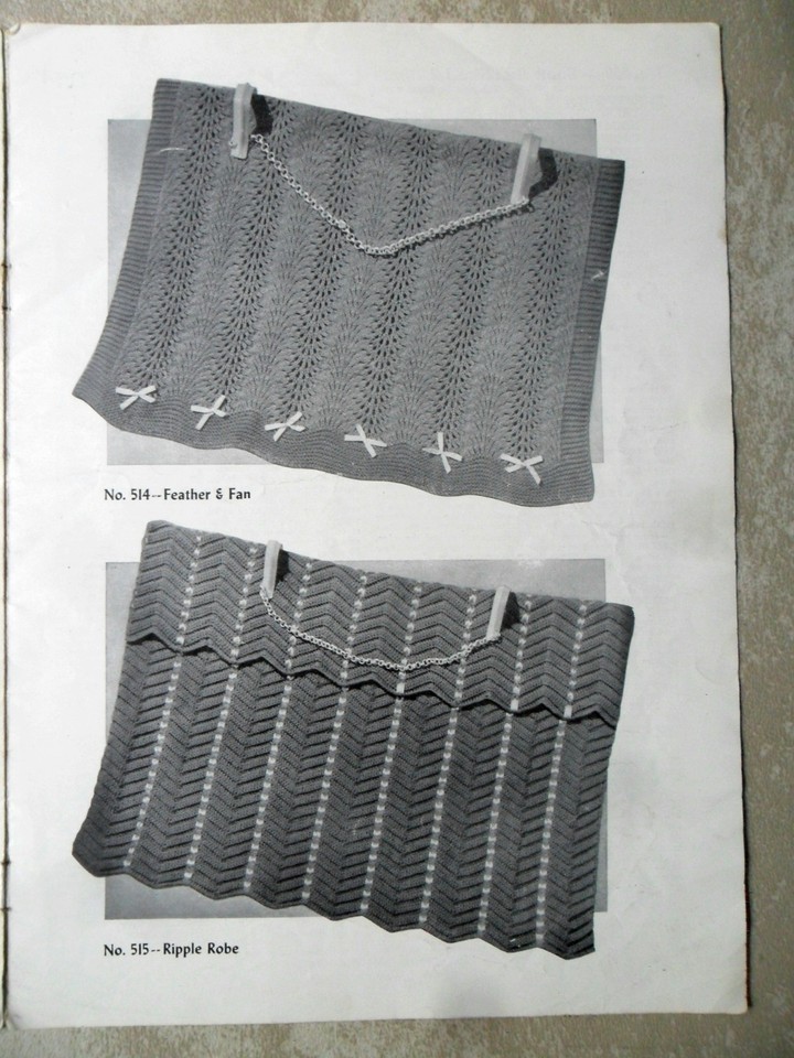 Doreen Tiny Tots Knit & Crochet Pattern Vol 95 SC 1947 Layette Sets ...