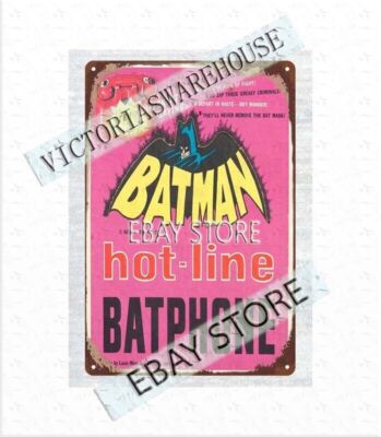 poster art prints 1966 BATMAN HOT-LINE BATPHONE metal tin sign | eBay
