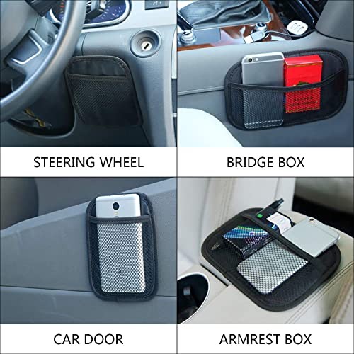 Large Car Net Pocket Side Clutter Scattered Storage Phone Holder Strong ...