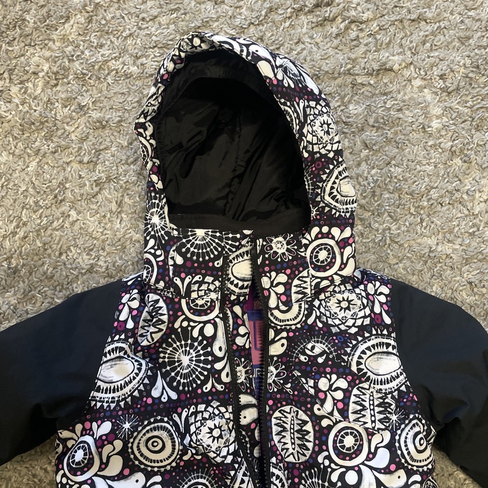 Burton Snowboard Jacket Girls 3T DryRide Ski Winter Snow Pink Floral ...