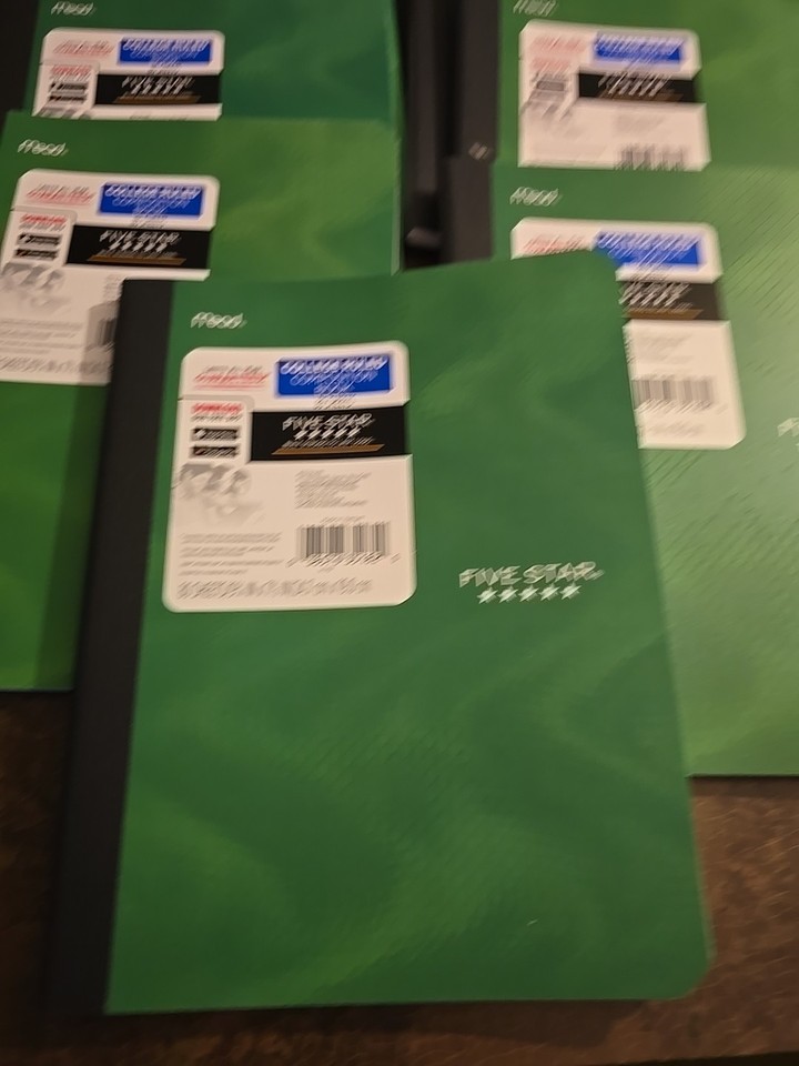 9 x Mead Five Star College-Ruled Composition Book Green Marble 80 ...