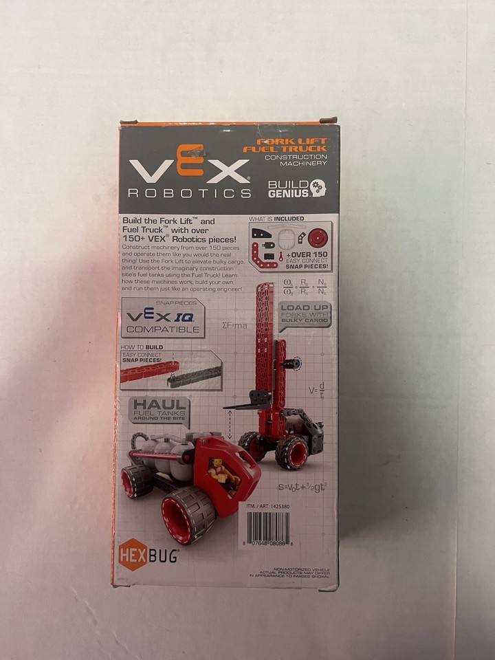 Hexbug VEX Robotics Forklift & Fuel Construction Set Snap Pieces New ...