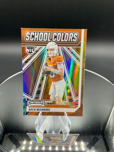2025 Panini University of Texas Arch Manning School Colors RARE LOGO ...