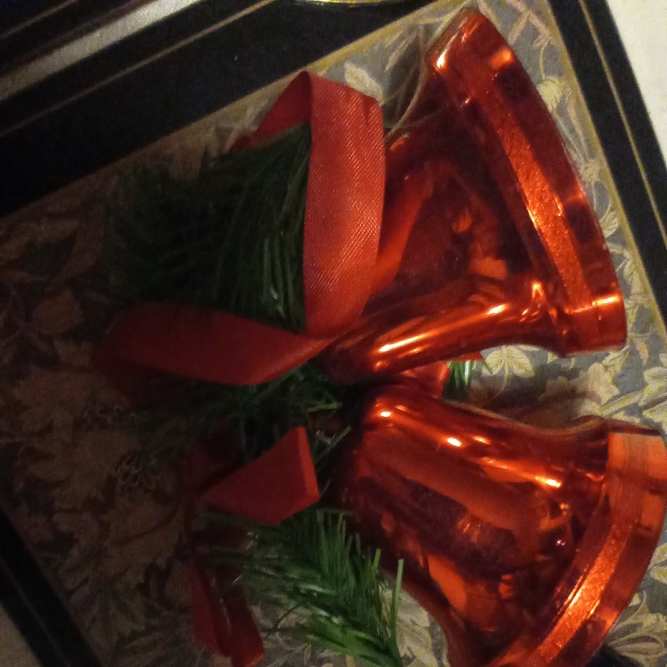 Red & gold Christmas Bells Decoration For Door Or Other x2 | eBay