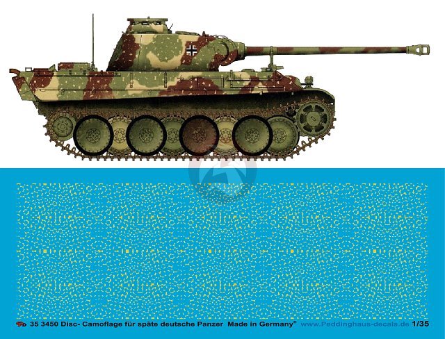Peddinghaus 1/35 Man German Disc Type Tank Ambush Camouflage (late ...