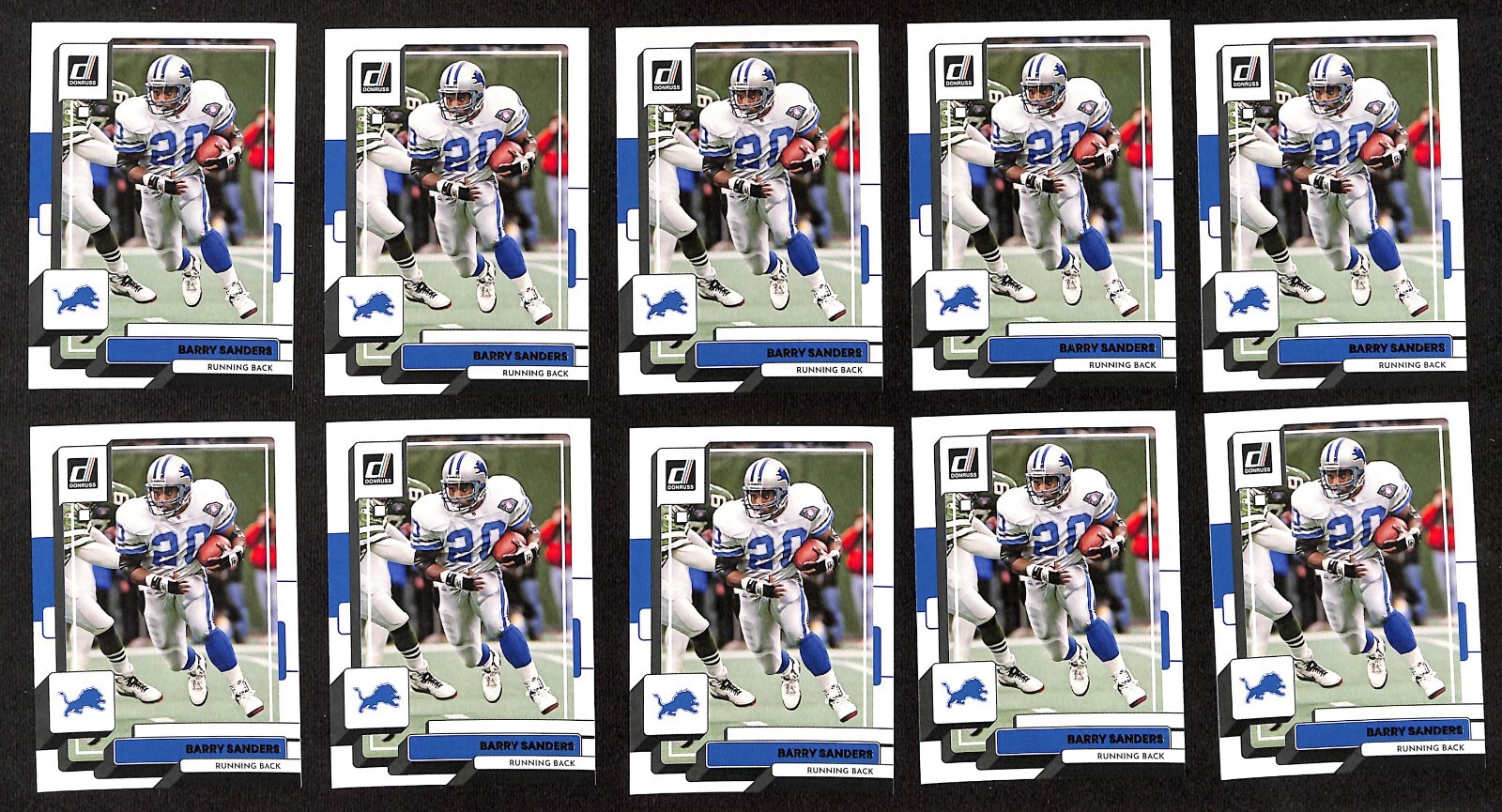 2022 Donruss #93 Barry Sanders 10ct Lions Football Card Lot 0102M | eBay UK