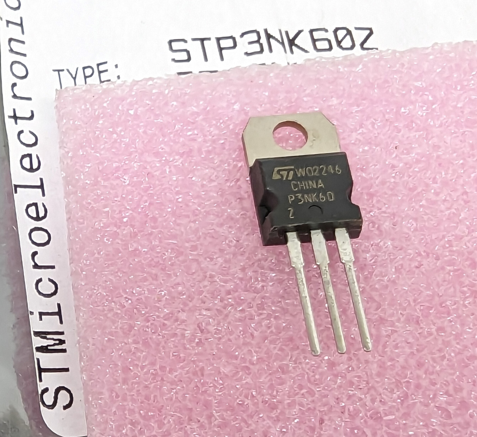 1 piece STP3NK60Z | N-channel MOSFET Zener-Protect | 600V | 2.4A | 3.3Ω ...