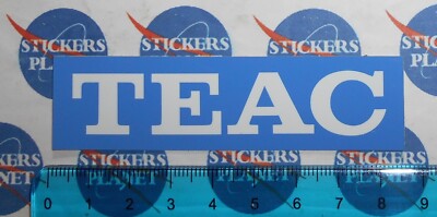 STICKER VINTAGE AUTOCOLLANT AUFKLEBER TEAC CAR SOUND HI-FI 2,5x8,5 CM ...