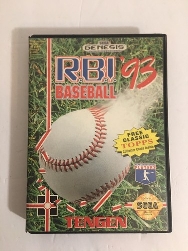 RBI Baseball ‘93 Sega Genesis Cartridge With Case No Manual | eBay