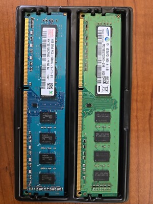 8GB 2x 4GB PC3-10600U DDR3, Mixed Memory RAM, Non Registered, Non ECC ...