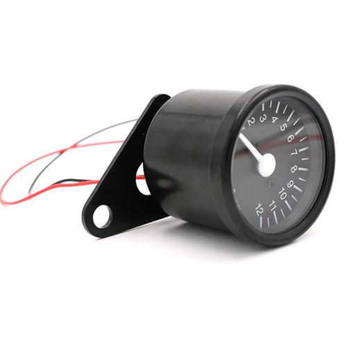 Black Tachometer Speedometer Gauge Meter 0-12,000 RPM for 12V ...