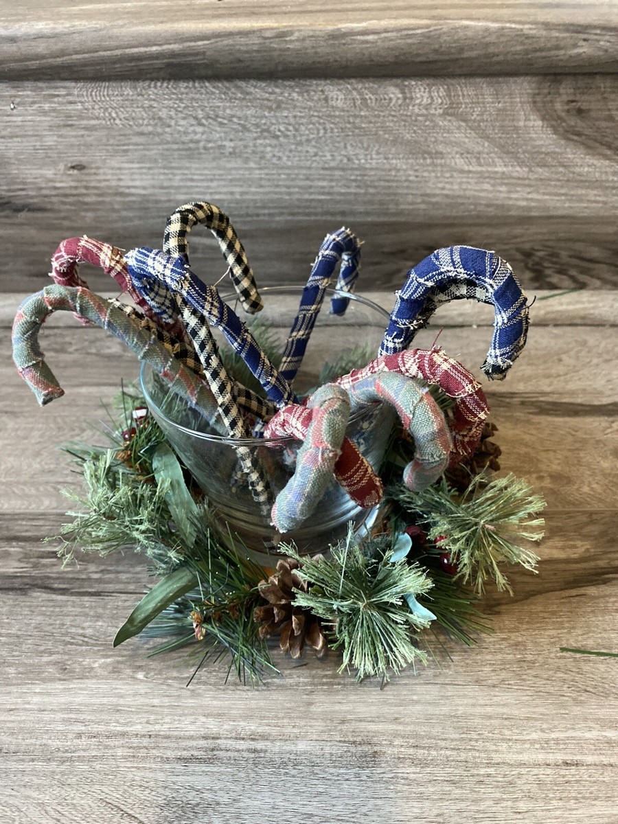 Fabric Wrapped Candy Canes Helen Black Candy Cane Christmas Candy