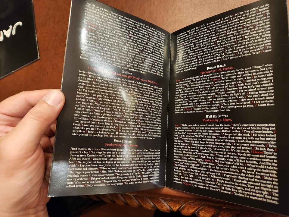 Nas "Untitled" OG LYRIC BOOK, Original Promo item From DEF JAM Records ...