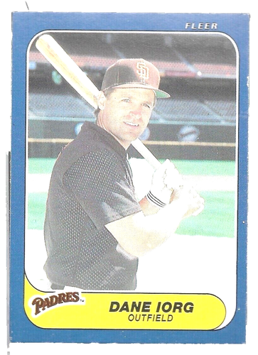 1986 Fleer Update Dane Iorg U54 San Diego Padres Baseball | eBay