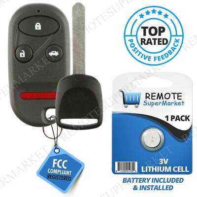 Replacement for 2002 2003 2004 Honda CR-V CRV Remote Car Keyless Key ...