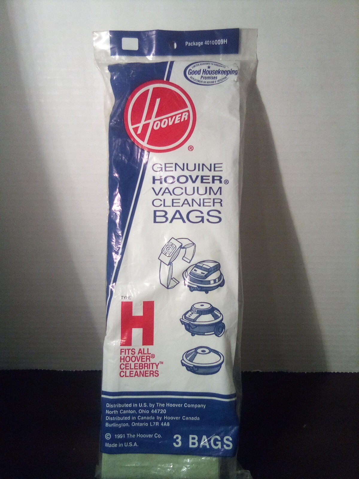 Hoover Type H Vacuum Cleaner Bags- 3 Unopened Packages 9 Bags Total NOS ...