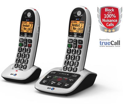 BT 4600 Twin Cordless Phones with Big Buttons Silver 680167551197 | eBay UK