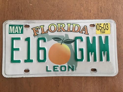 2003 Florida Leon License Plate Tag | eBay