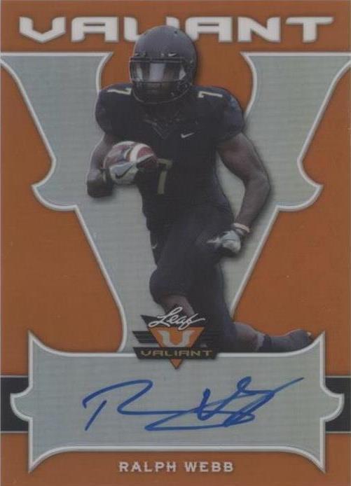 2018 Leaf Valiant - Ralph Webb #BA-RW1 Orange /35 (AU, RC) for sale ...