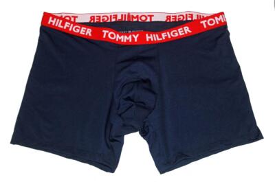 Tommy Hilfiger Navy Blue Red Band Super Soft Pouch Front Boxers Men's ...