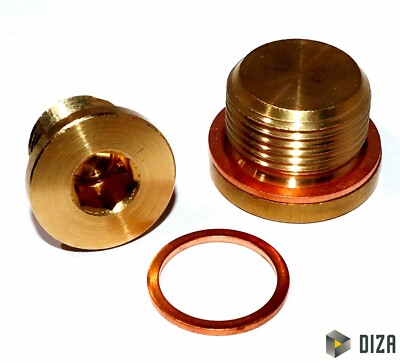 Verschlussschraube DIN 908 Messing mit Kupferdichtung Verschlussstopfen ...