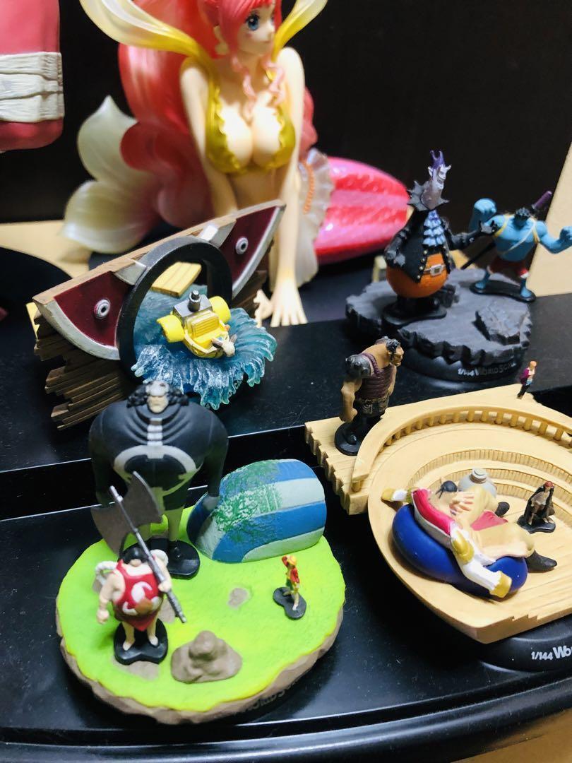 ONE PIECE 1/144 WORLD SCALE FIGURE oars 30cm, Shirahoshi, going merry ...