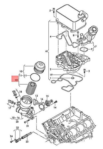 Genuine Filter element with gasket AUDI VW Audi A4 allroad quattro ...