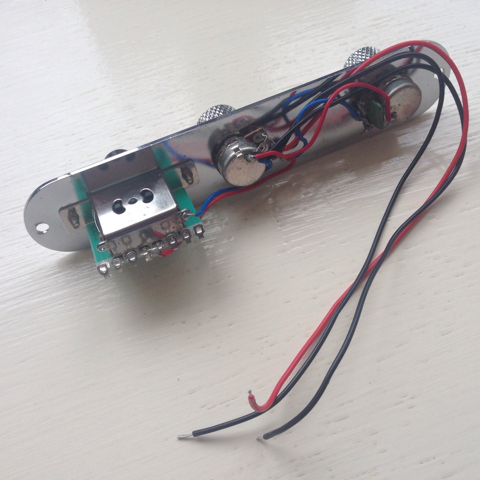 Telecaster Loaded Chrome Control Plate 32mm USA/Mex with 500k pots 3 ...