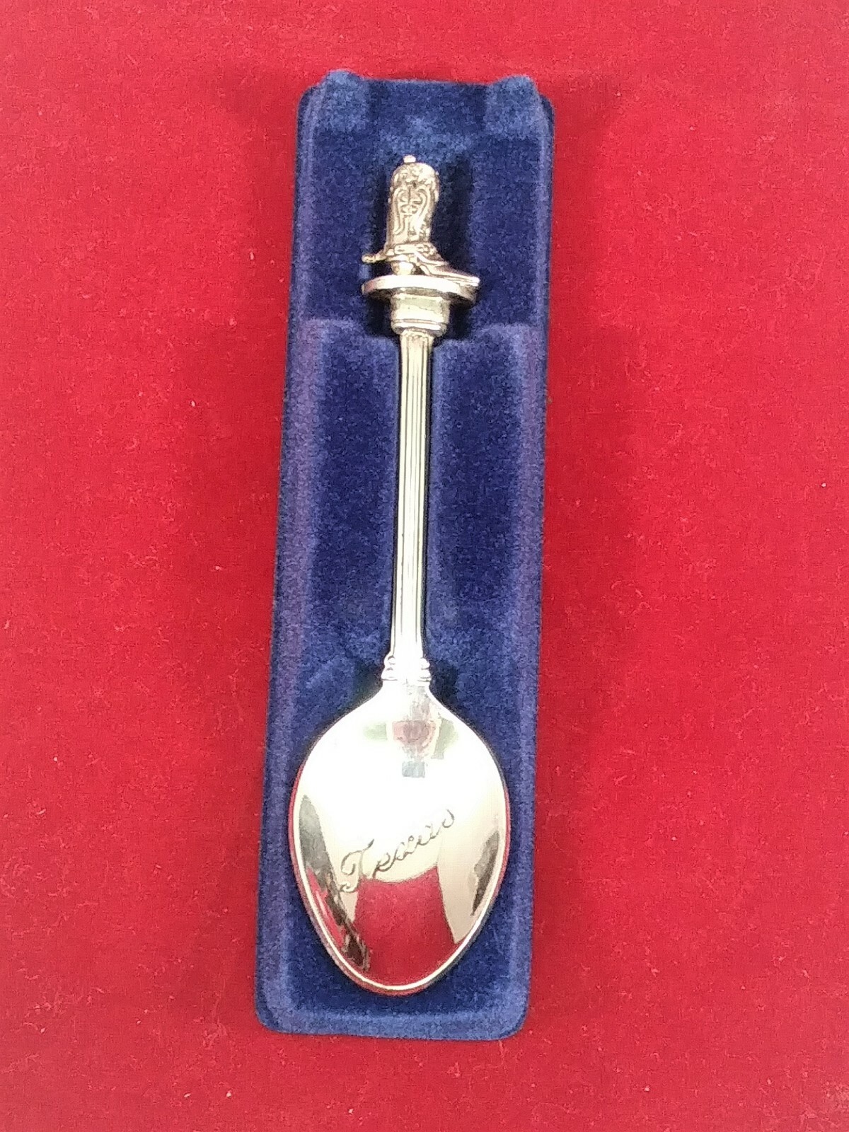 TEXAS Silver Plated Collectible Souvenir Spoon w/ Cowboy Boot WAPW ...