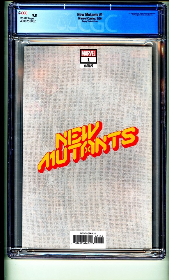 NEW MUTANTS (2020) #1 Bagley mutant variant CGC 9.8 NM/MT Jonathan ...