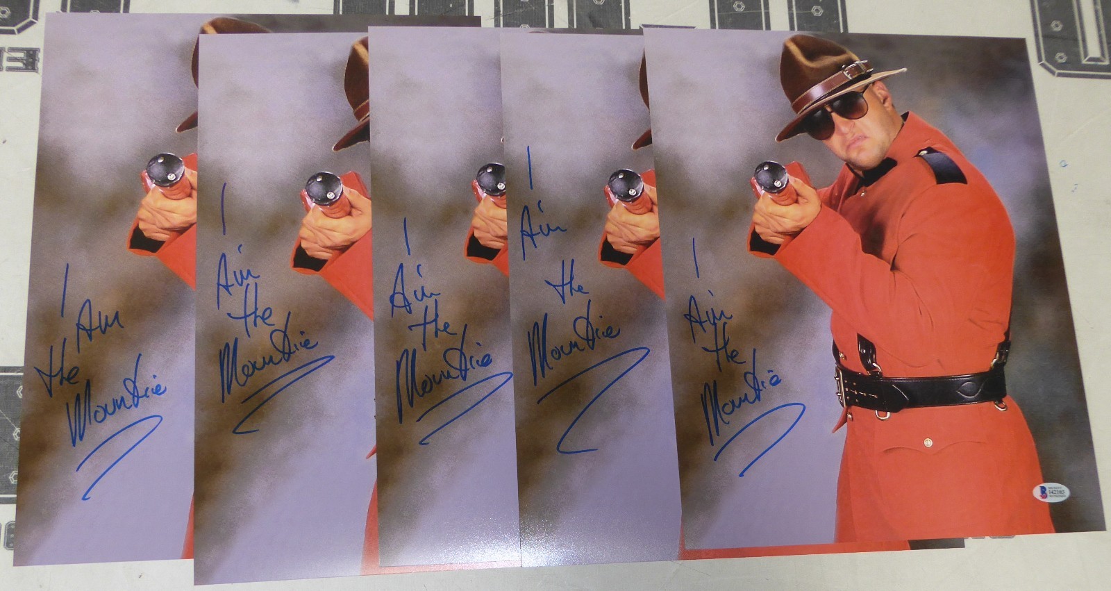 The Mountie Jacques Rougeau Signed 11x14 Photo BAS Beckett COA WWE WWF ...
