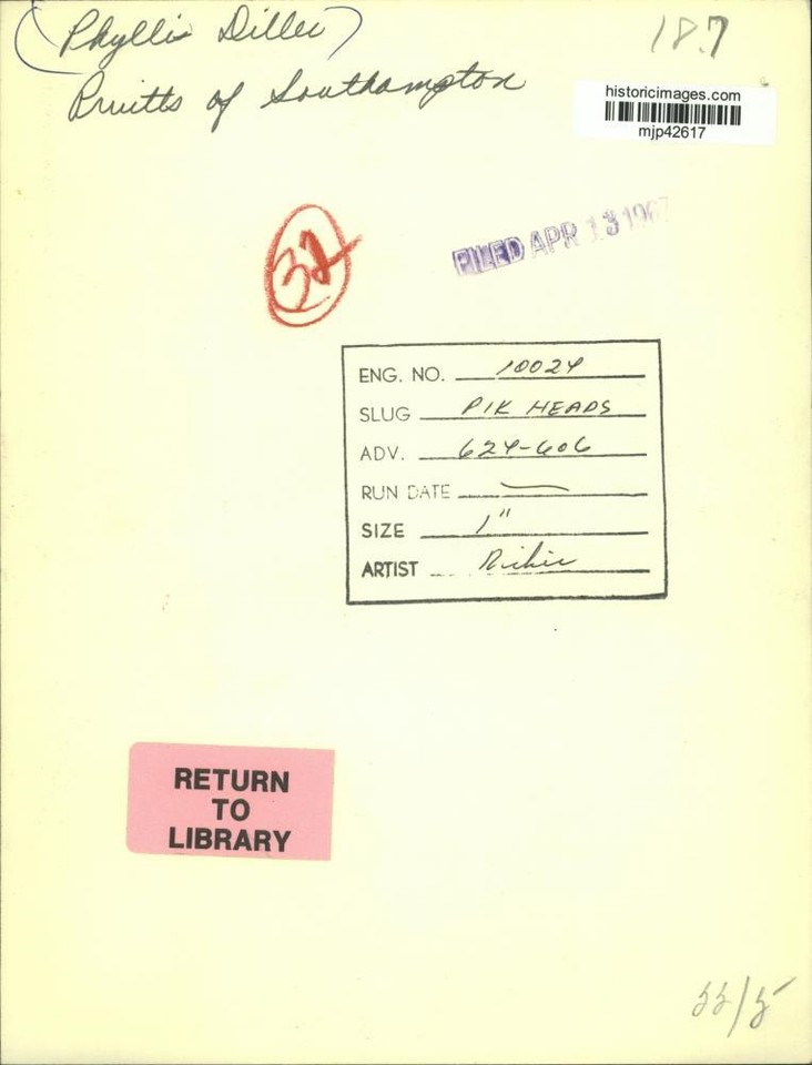 1987 Press Photo Phyllis Diller in "Pruitts of Southampton" - mjp42617 ...