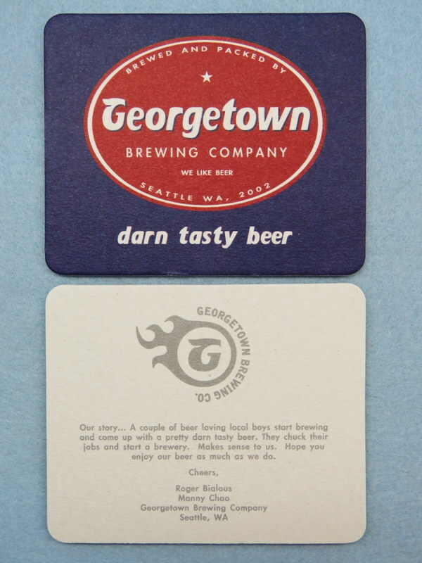 Beer Coaster: GEORGETOWN Brewing Co ~ Darn Tasty ~ Seattle, WASHINGTON ...