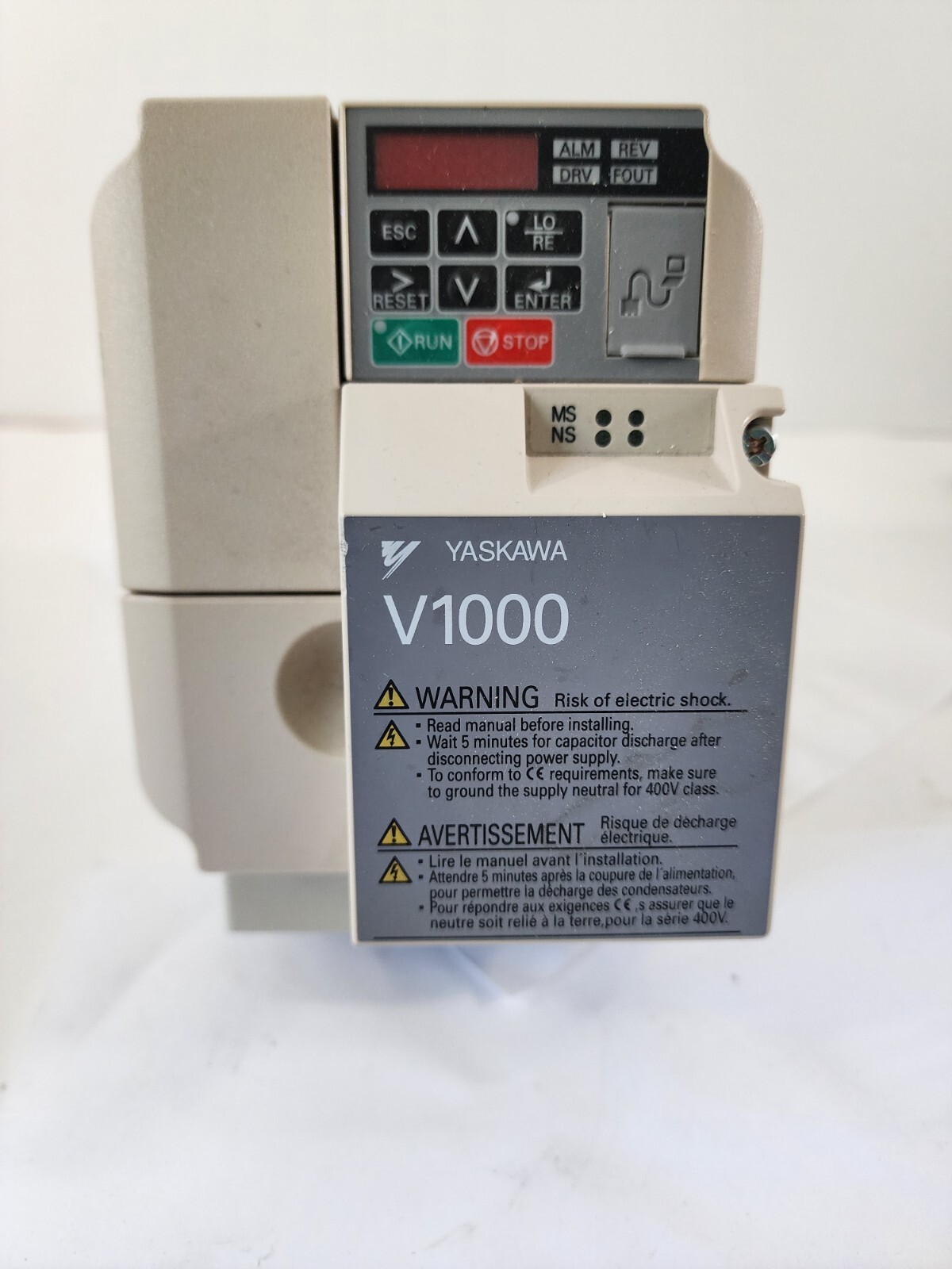 YASKAWA V1000 FREQUENCY CONVERTER DRIVE CIMR-VU4A0007FAA 3PH 480VOLT 7 ...