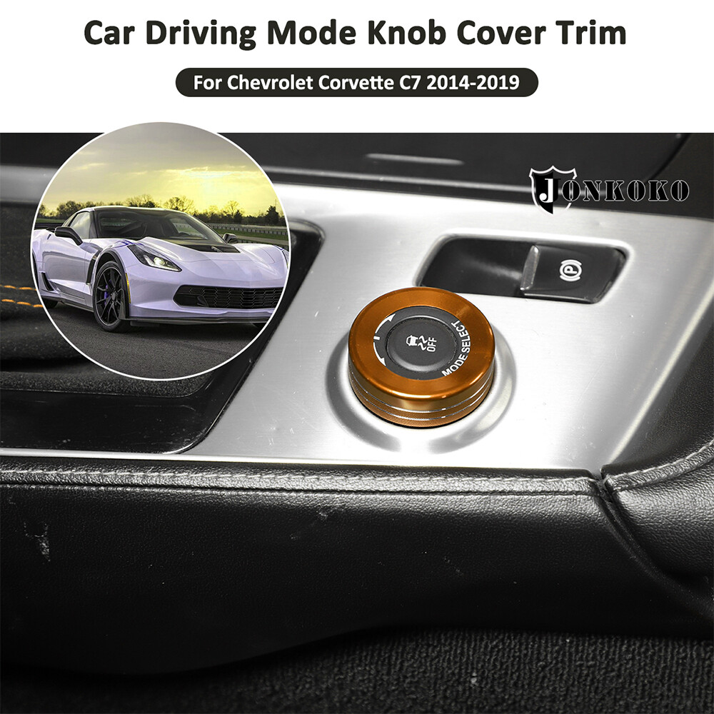 Orange Alloy Center Console Driving Mode Knob Ring For Corvette C7 2014 ...
