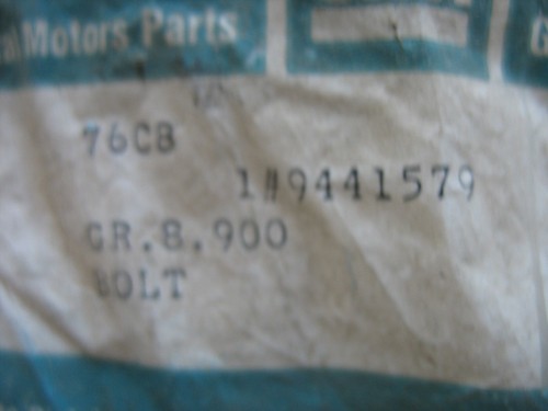 NOS Genuine GM Steering Knuckle upper Lower control arm Bolt 11610468 ...