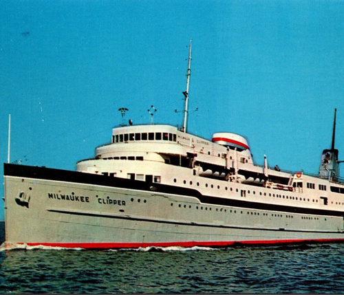 SS Milwaukee Clipper Muskegon Michigan STATEROOMS COCKTAILS Vintag ...
