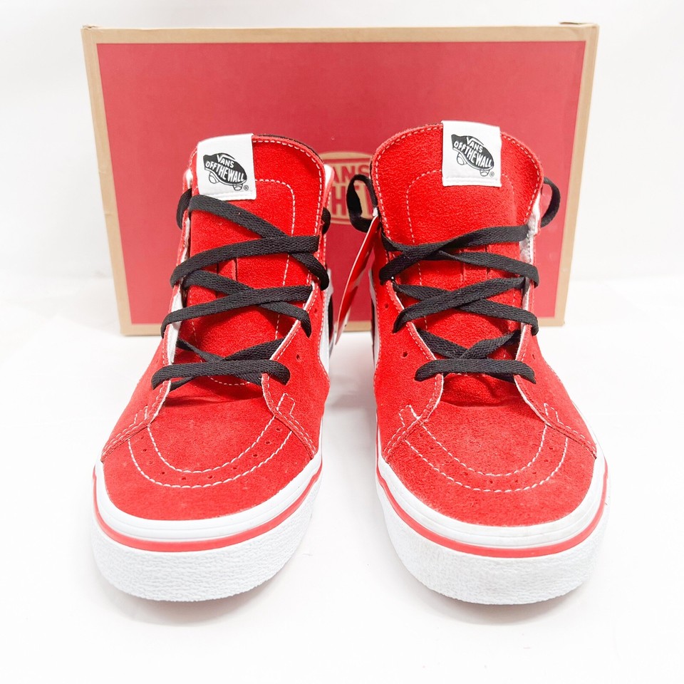 VANS Sk8-Hi Bolt Racing Red Black | eBay