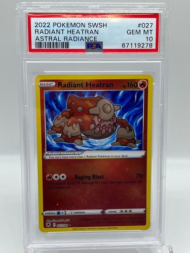 Radiant Heatran 027/189 SWSH Astral Radiance Holo Pokemon Card PSA 10 ...
