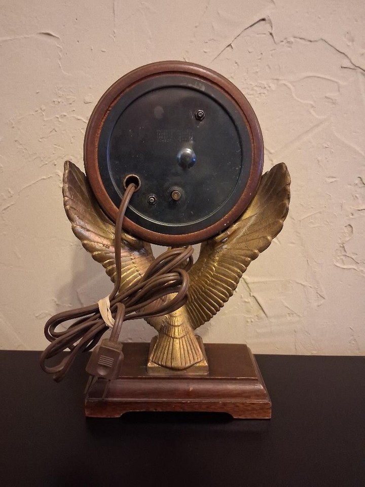 1930 Sessions Master Crafters Brass Eagle Mantel Clock | eBay