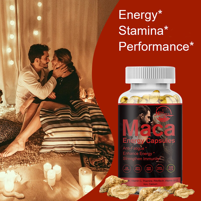 Organic Maca Root Capsules | 120 Pills | - Peruvian Maca Extract for ...