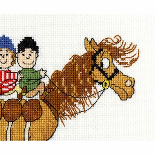 Bothy Threads Foursome Cross Stitch Kit Xt2 Thelwell Horses for sale ...
