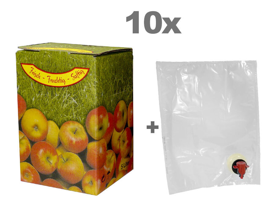 Bag in Box Set in verschiedenen Ausführungen von 3-10 Liter Saft ...