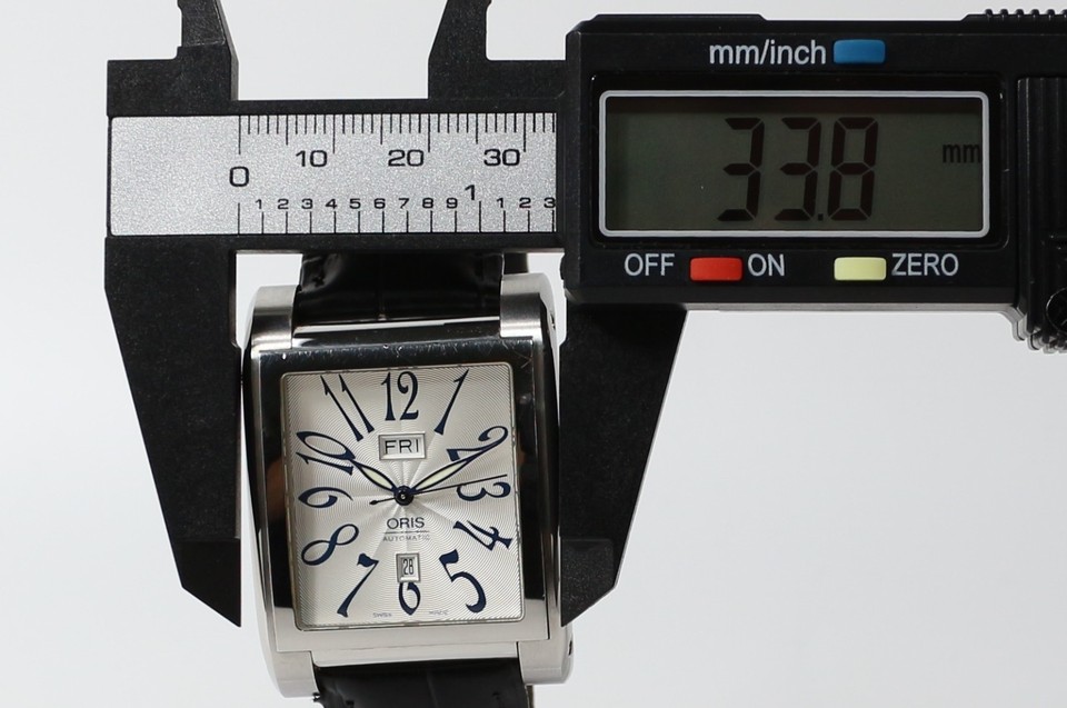 [Near MINT] ORIS Miles 7538 Rectangular Day/Date White Dial At Men's ...
