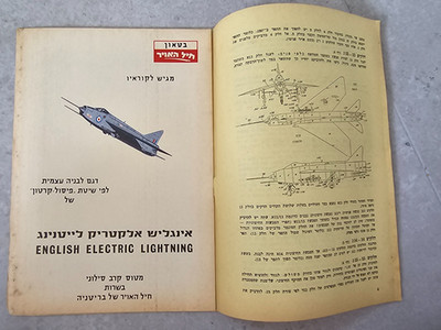 English Electric Lightning Paper Model Kit 1:50 Hebrew Israeli Vintage ...