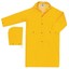Yellow Safety Rain Coat Rain Jacket 49" Detachable Hood .35mm PVC ...
